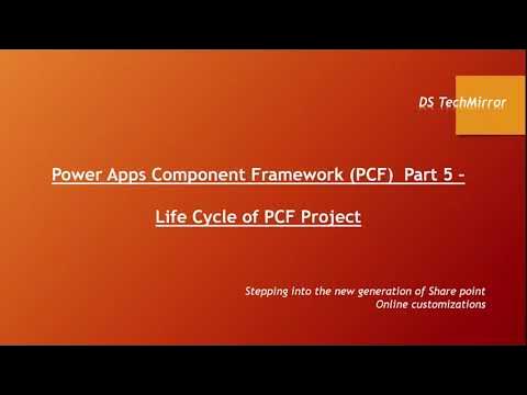 Power Apps Component Framework (PCF) Part 5 –Life Cycle of PCF Component - YouTube