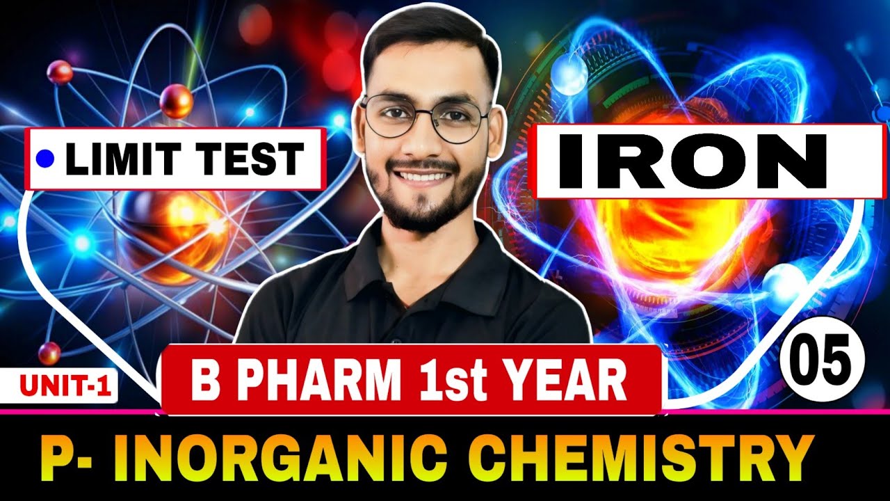 🔴Limit Test for Iron | Limit Test | Pharmaceutical Inorganic Chemistry ...