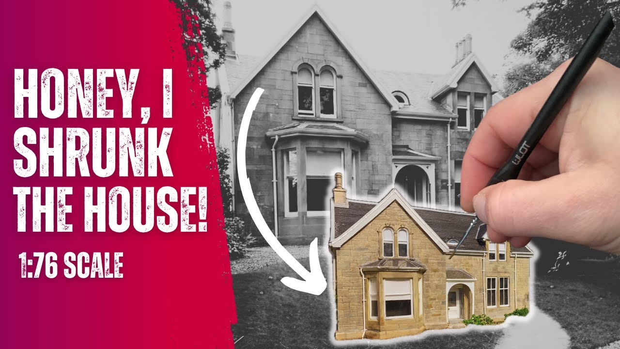 Crafting a miniature model of a REAL HOUSE!! | Diorama Tutorial - YouTube