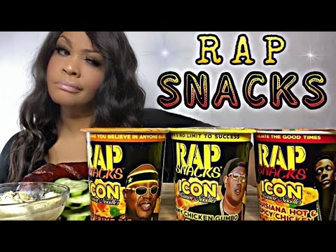 RAP SNACKS RAMEN NOODLES | FOOD REVIEW - YouTube