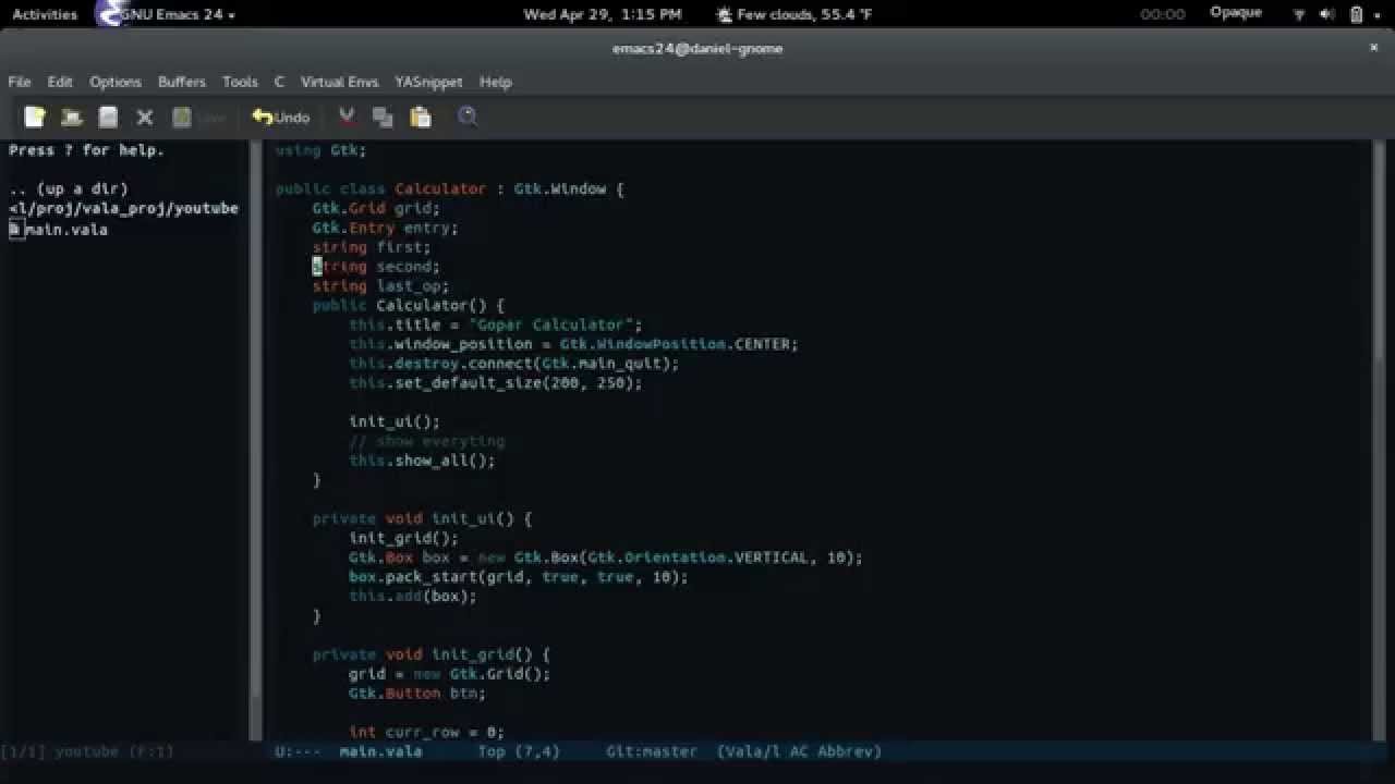 Vala Tutorial Part 8 - Finishing Cheap Calculator Program - YouTube