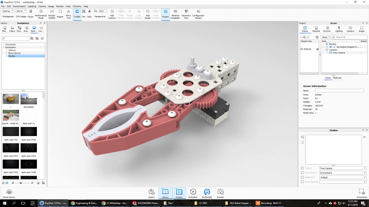 EXPORT MOTION STUDY FROM SOLIDWORKS WITH KEYSHOT PLUGIN - YouTube