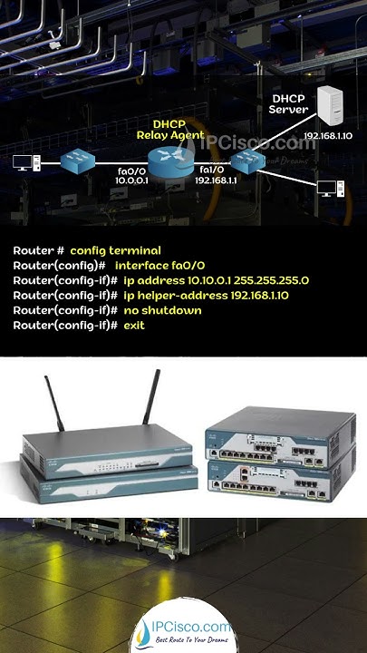 Cisco DHCP Relay Agent Configuration Example..! | FREE CCNA 200-301 Shorts | IPCisco.com - YouTube
