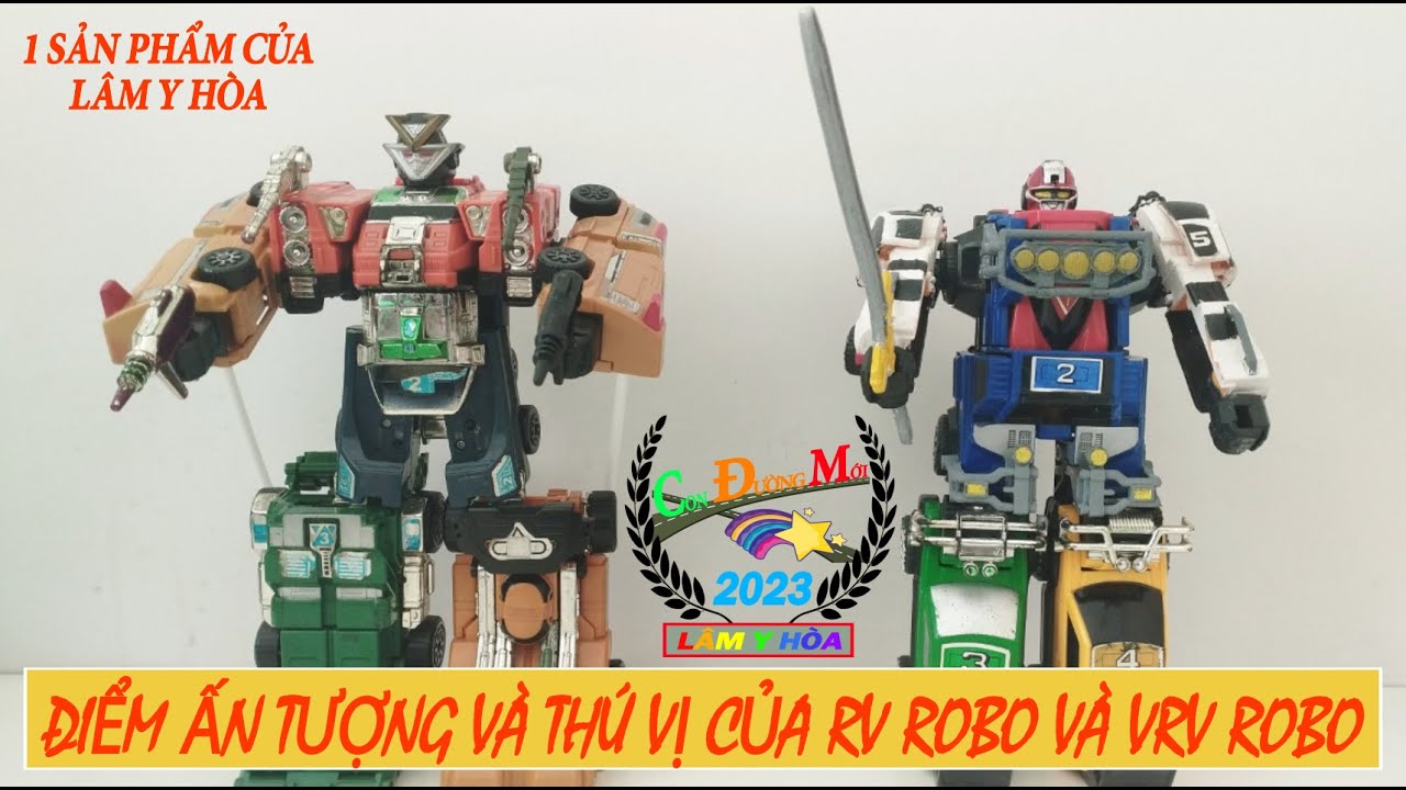 Điểm ấn tượng và thú vị của RV Robo và VRV Robo- Siêu nhân Xe Đua/Xe ...