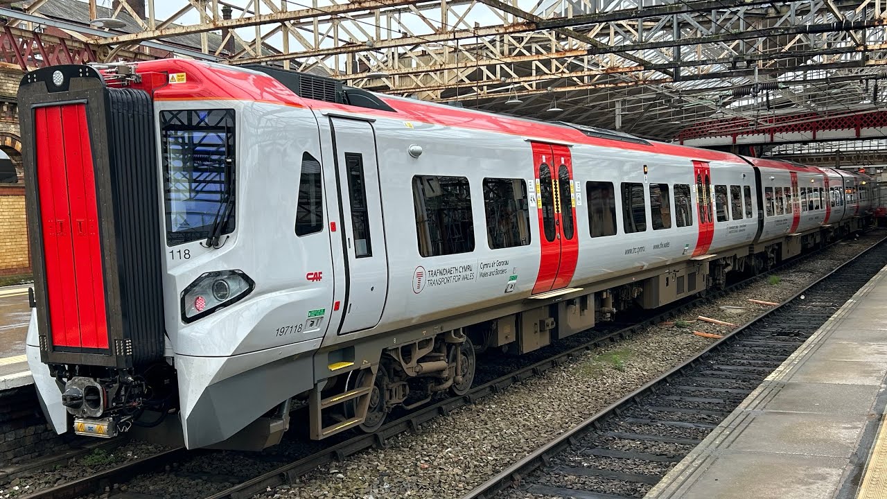 197118 TFW Arriving Crewe railway station - YouTube