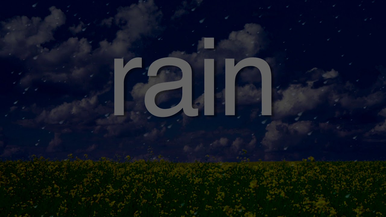 English Word: Rain - YouTube