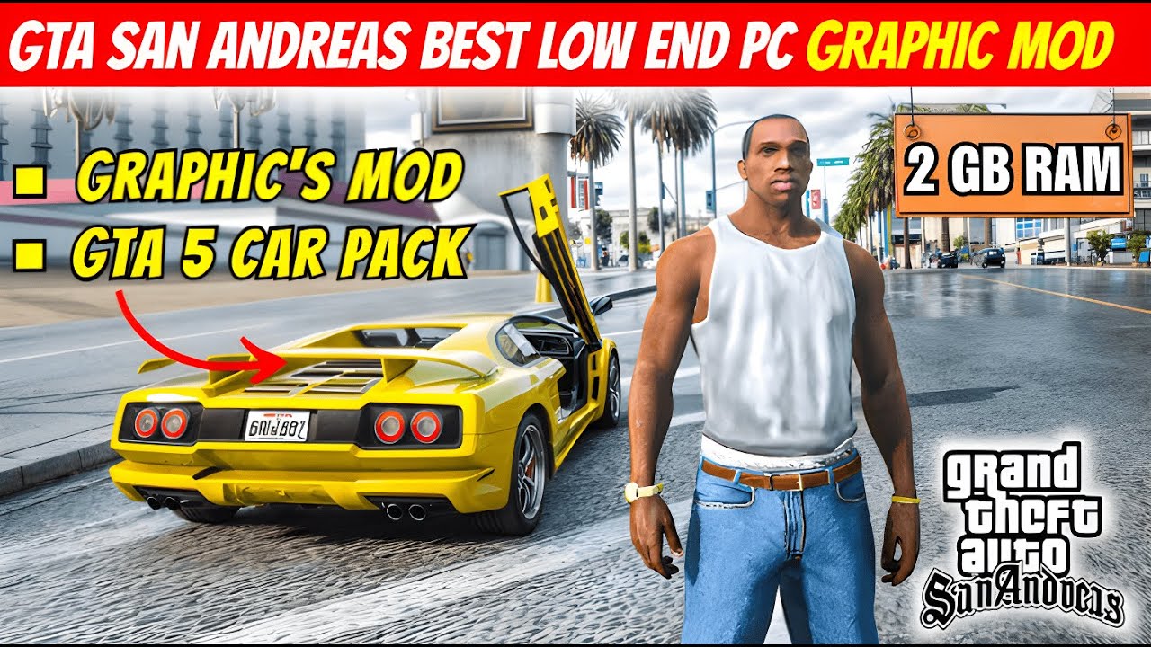 GTA San Andreas Best Graphics Mod | GTA 5 Vehicle Pack | LOW END PC ...
