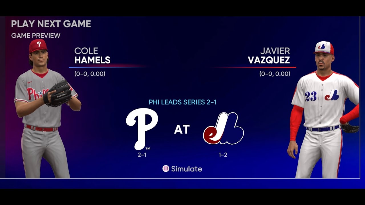 Franchise Stars Baseball League Year 3: NL Game of the Week - Phillies ...