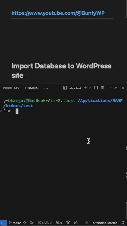 Import Your Wordpress Database Without Any Timeout Issue Wordpress Shorts Buntywp Coding