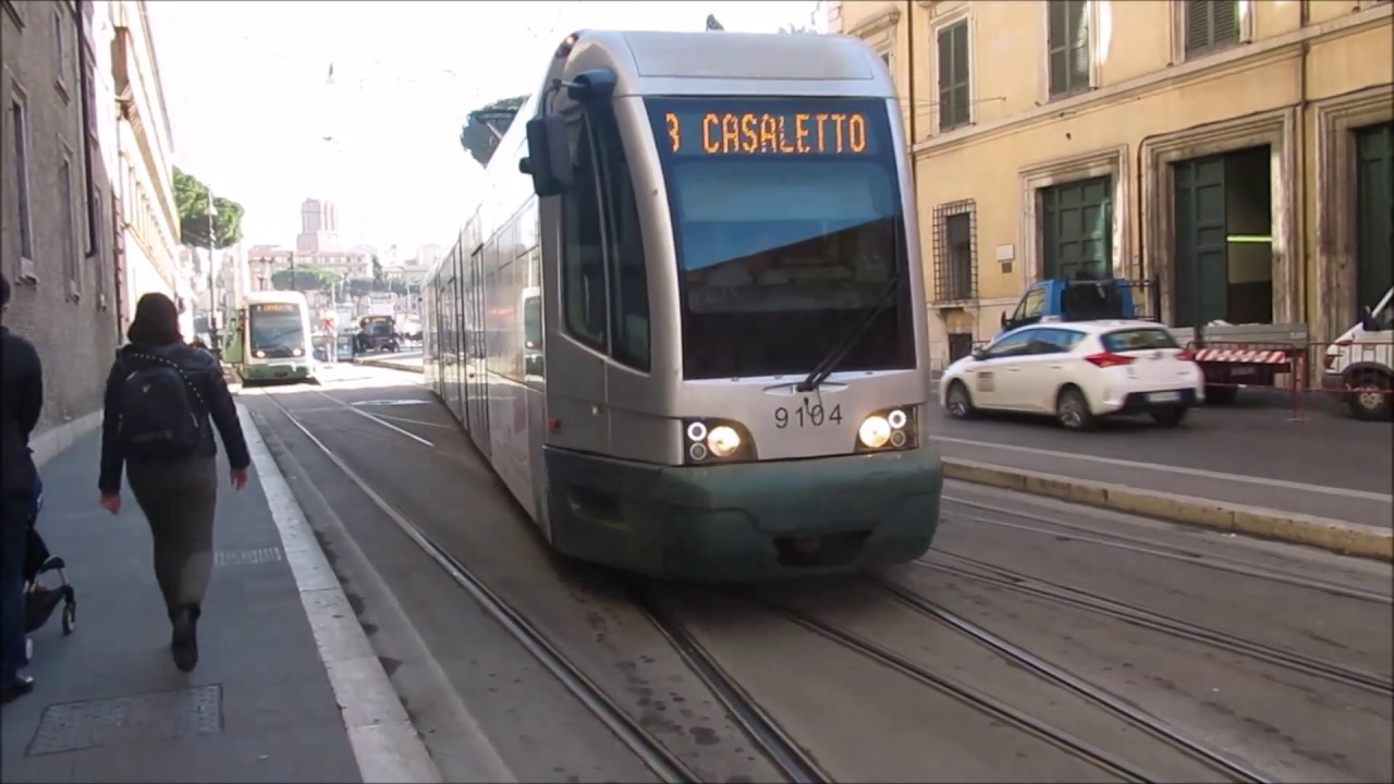 Trams in Rome - Italy - Strassenbahn - Villamos - Rete tranviaria Roma ...
