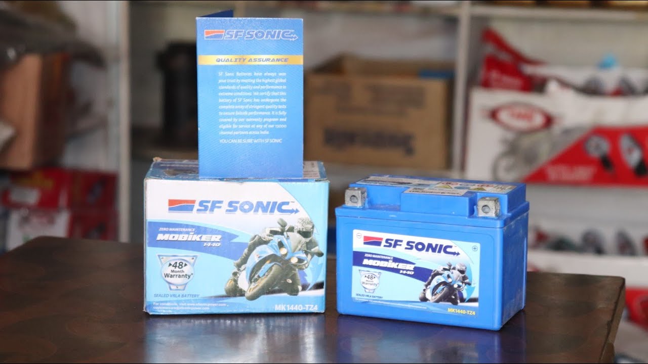 SF sonic bike battery Unboxing and review|| Anmol Keshri. - YouTube