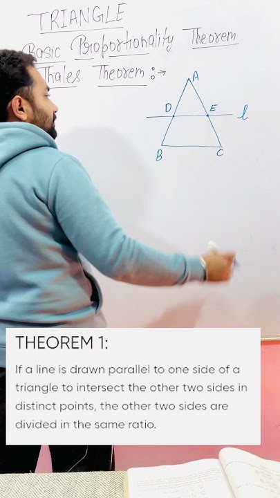 CLASS 10 MATHS | TRIANGLE CLASS 10 | THALES’S THEOREM | BPT | # ...