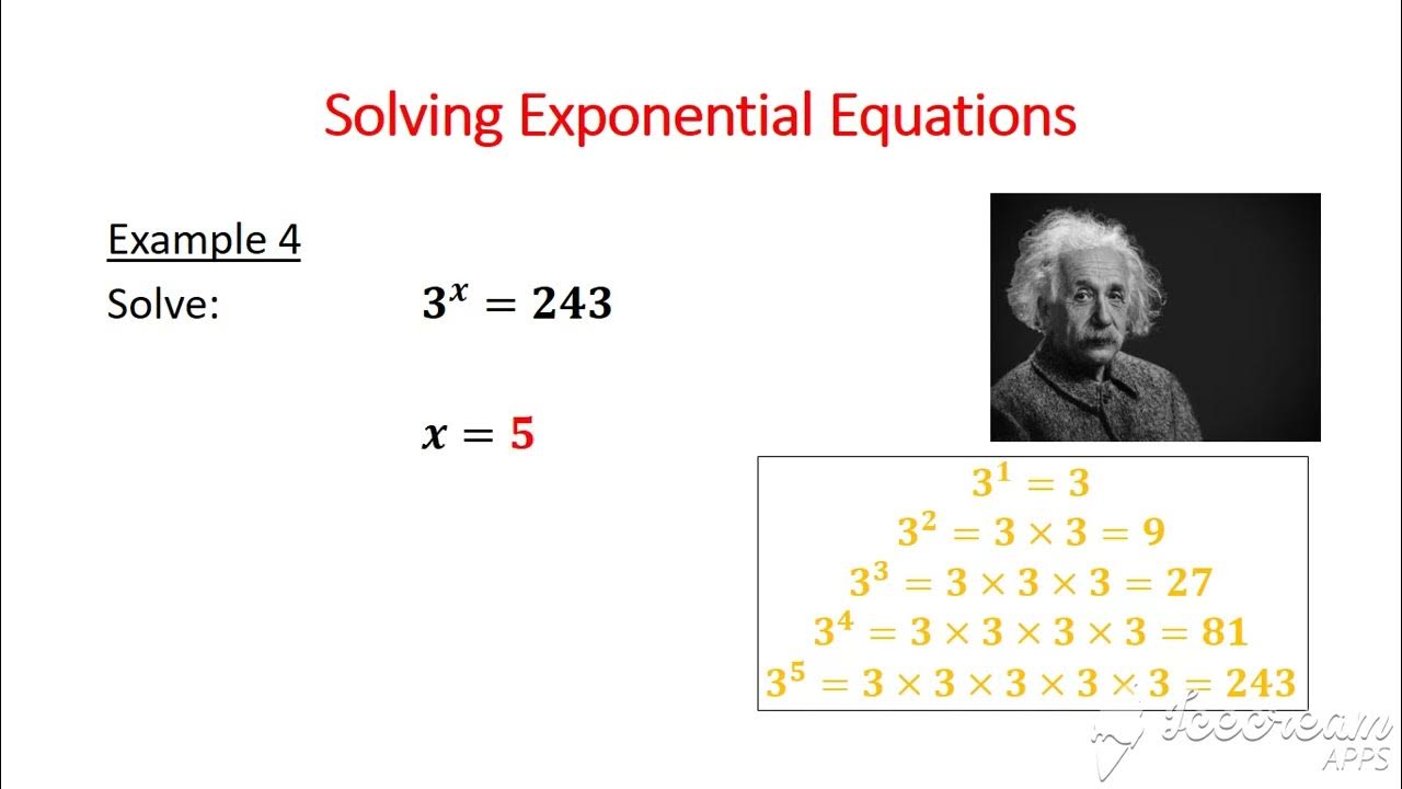 L1A17 - Solving Exponential Equations - YouTube