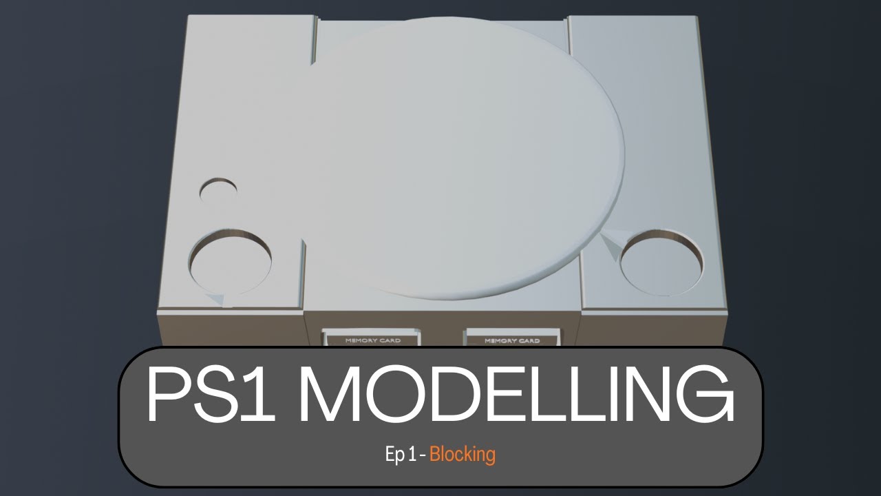 Making a PS1 in Blender-Blocking - YouTube
