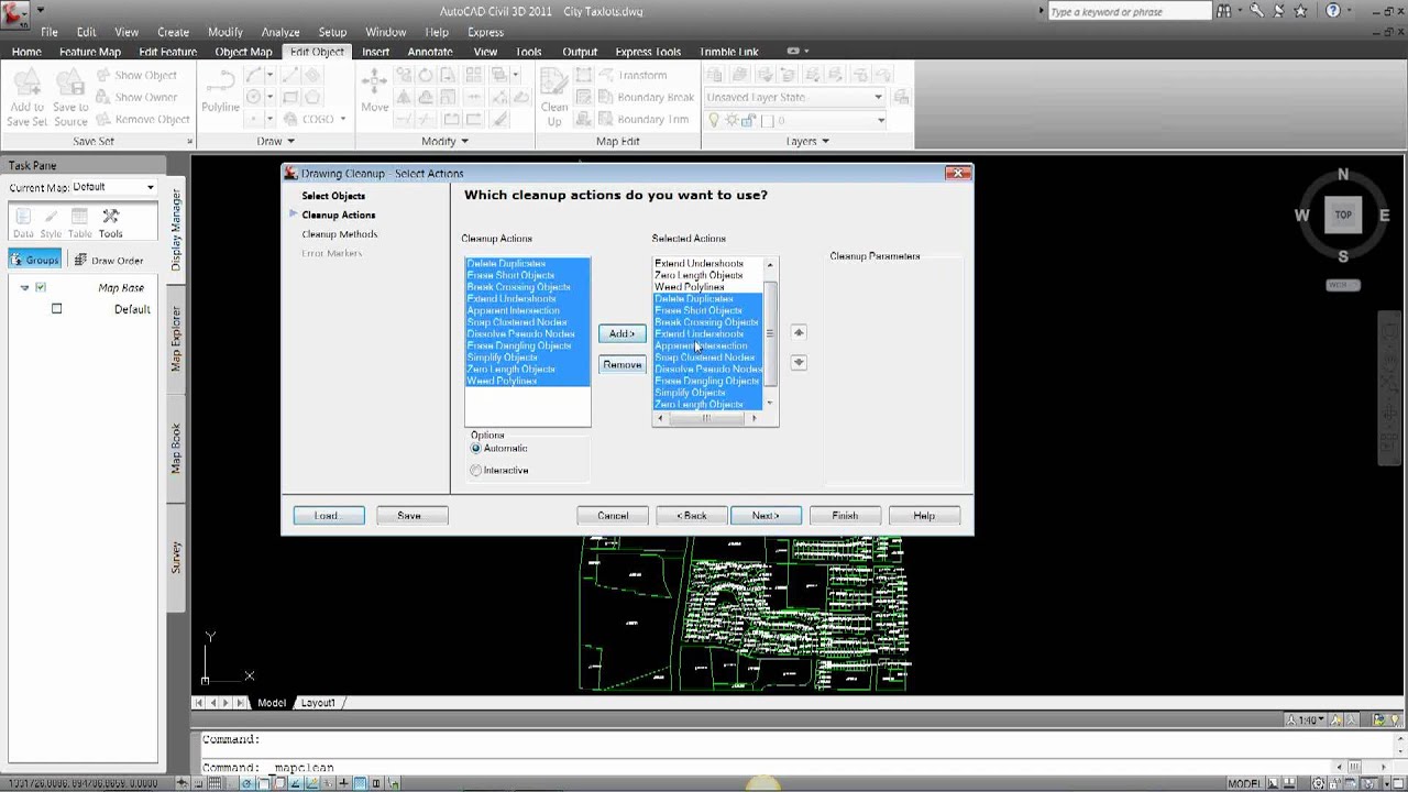 MAP 3D_Cleanup Tools - YouTube