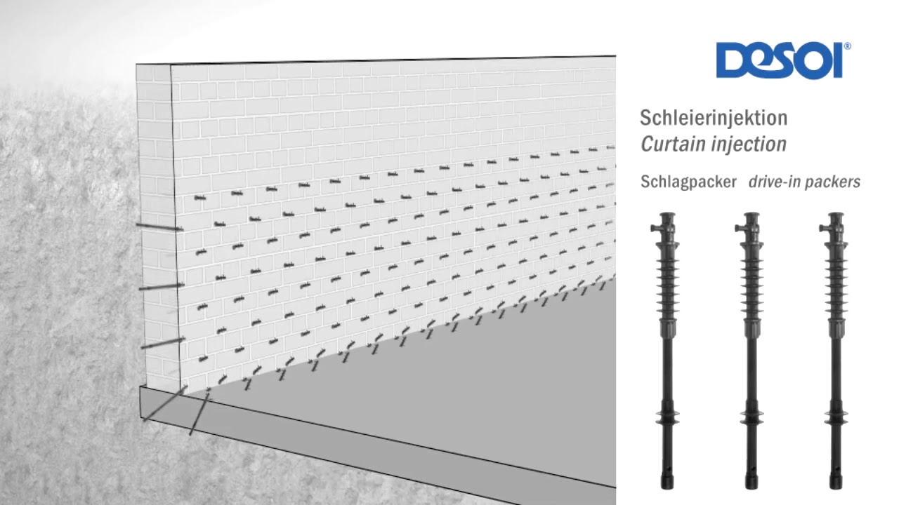 DESOI Schleierinjektion DESOI Curtain injection - YouTube