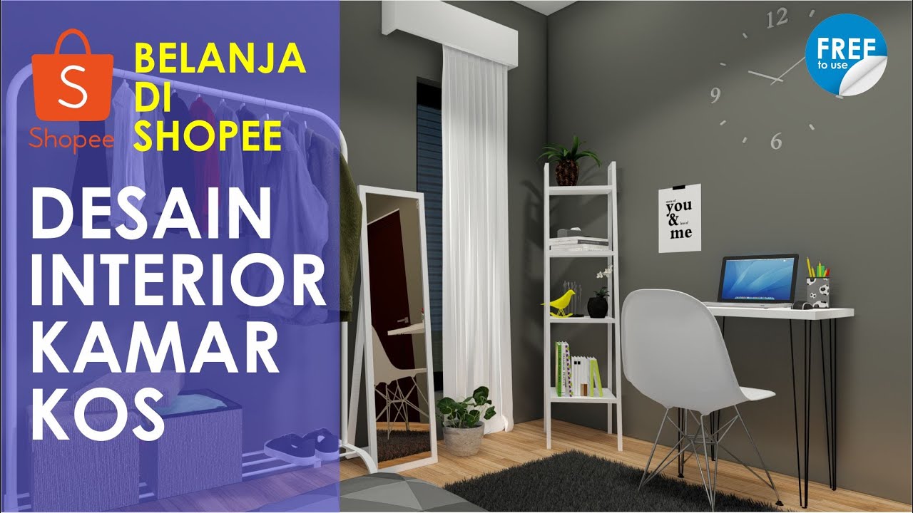 Desain Kamar kos Interior Dari Shopee - Makeover kamar kos minimalis ...