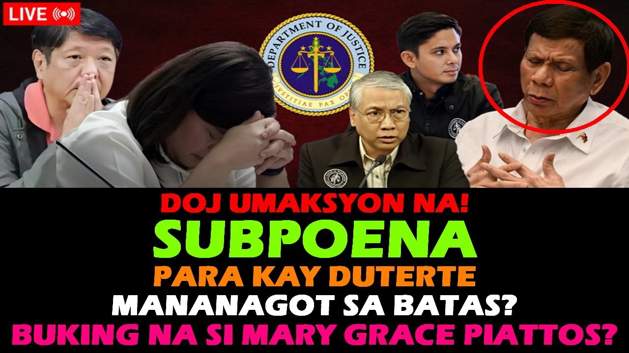 VP SARA DUTERTE BUKING NA SI MARY GRACE PIATTOS TUKOY NA! NABUNYAG ANG ...