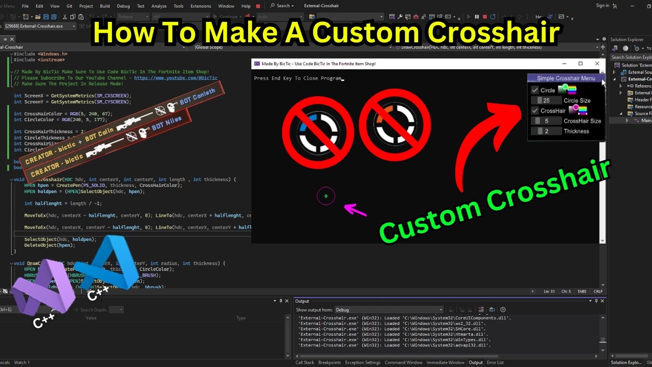 Create a Custom Crosshair Overlay for Any Game! - YouTube