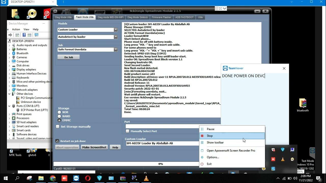 A03 CORE A035F Password Reset NCK Dongle - YouTube