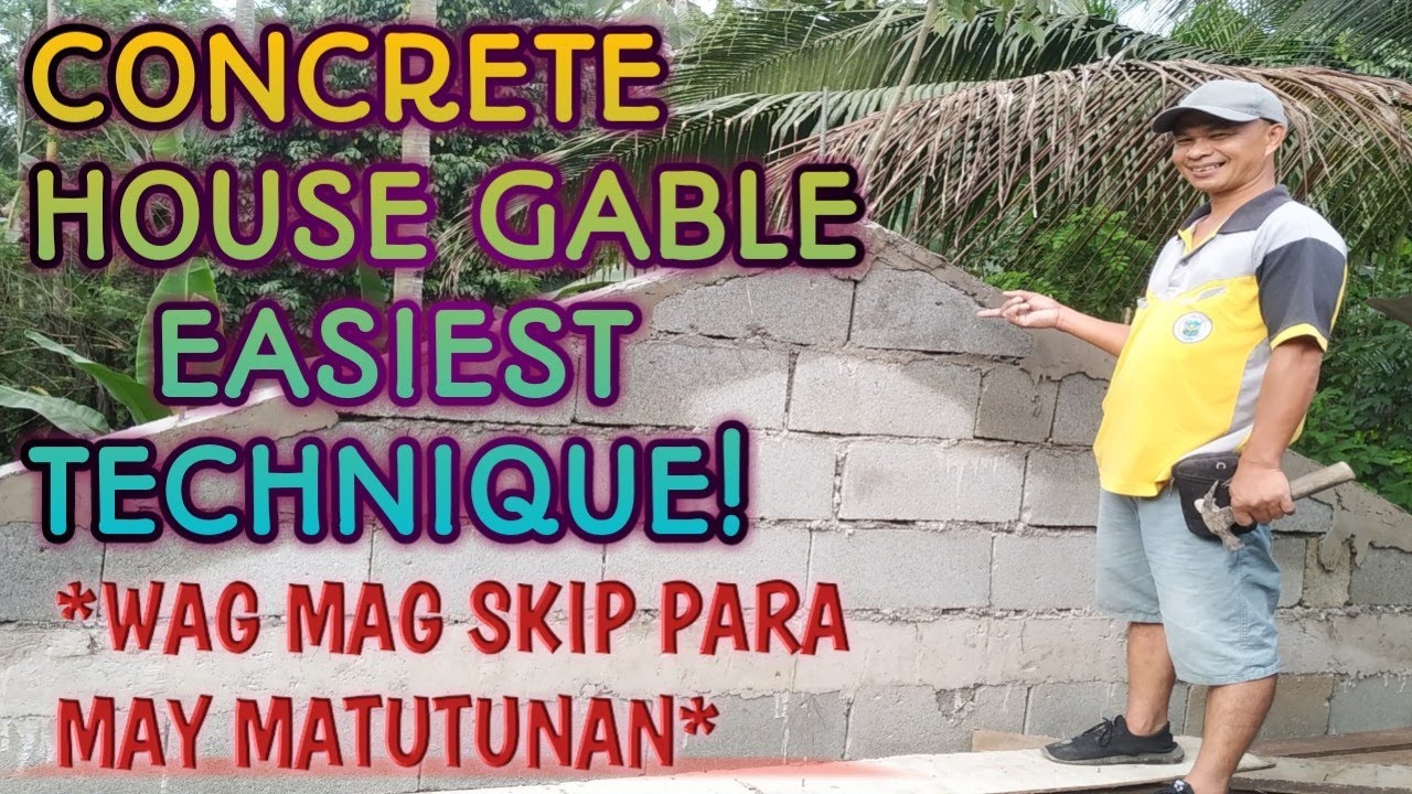 HOW TO CREATE HOUSE GABLE/CONCRETE SLOPING - YouTube