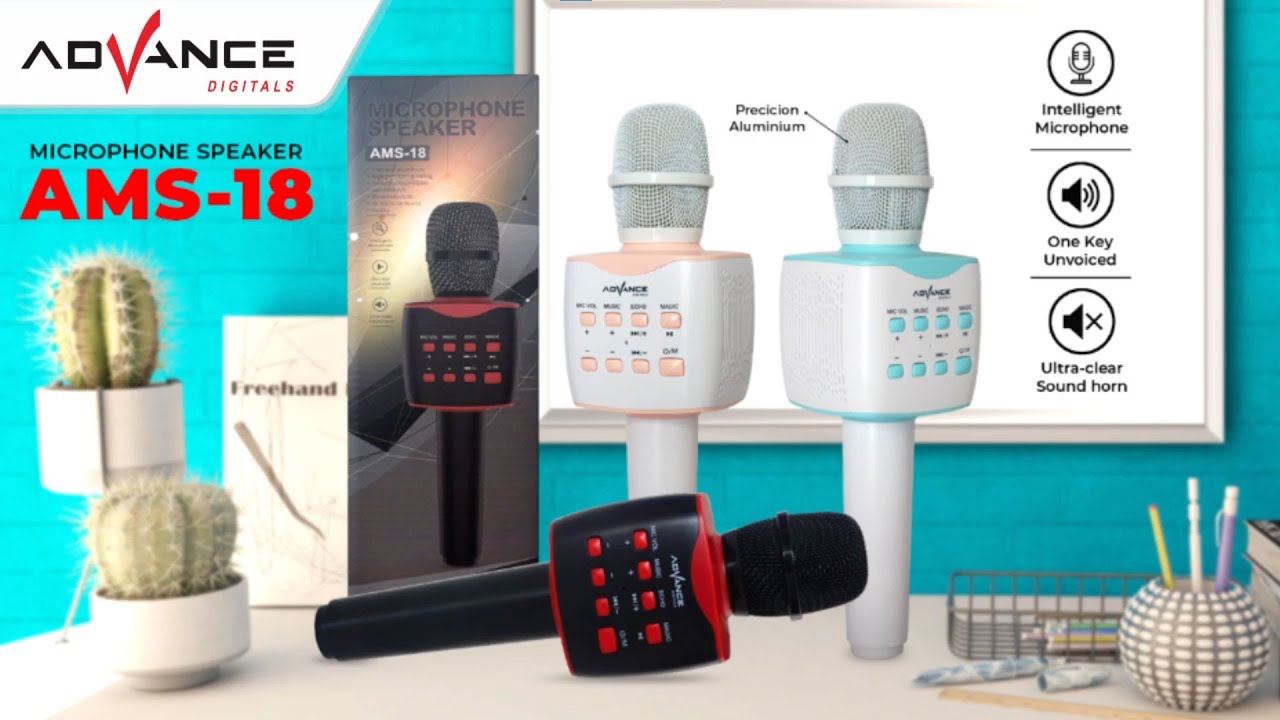 Microphone Speaker Bluetooth l AMS 18 - YouTube