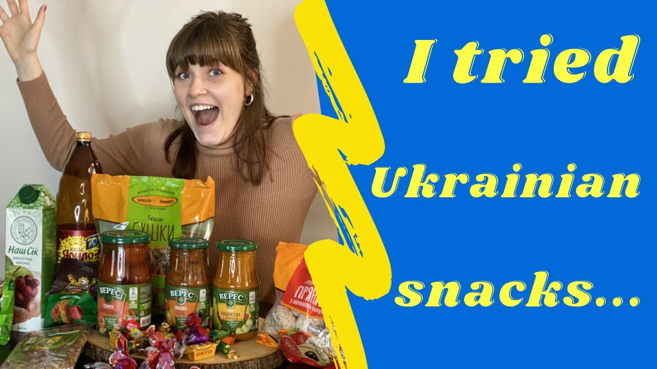I tried Ukrainian snacks!!! - YouTube