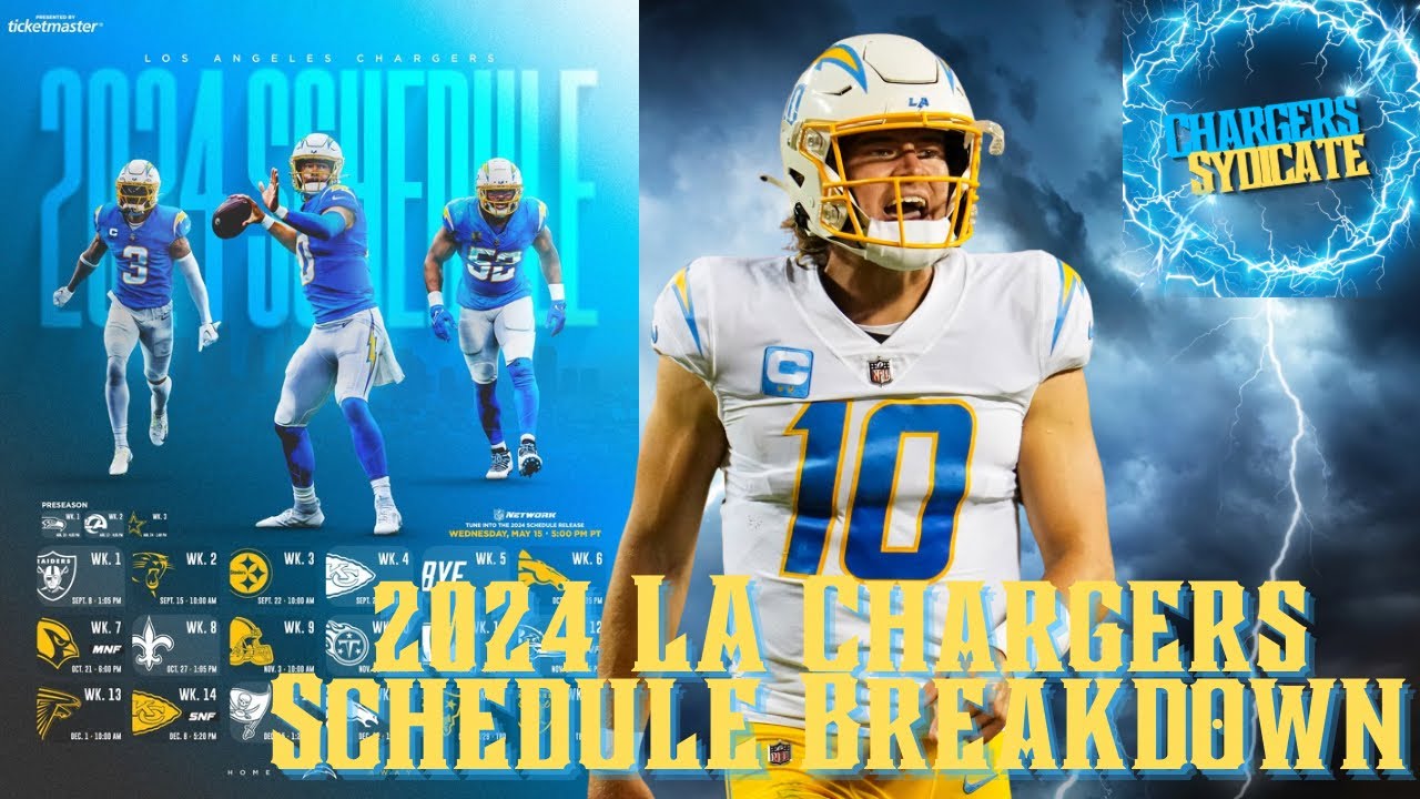 2024 LA Chargers Schedule Breakdown - YouTube
