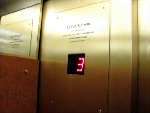 Otis Hydraulic Elevators at the Renaissance Center Marriott Valet ...