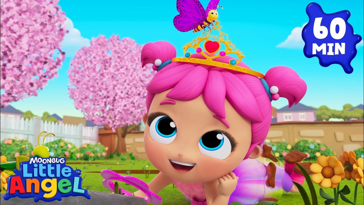 Princesses Play Outside Too! | Little Angel Kids Songs & Nursery Rhymes ...