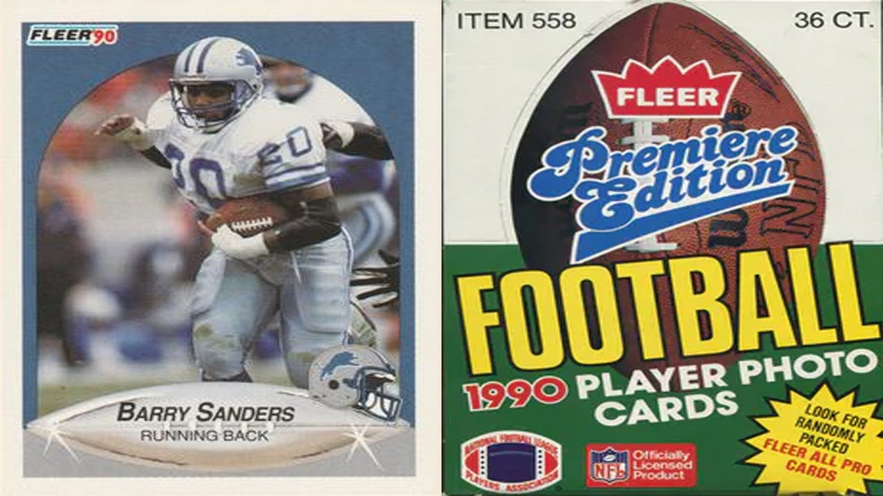 1990 Fleer Football Box Break! Searching For All-Pro Inserts! - YouTube