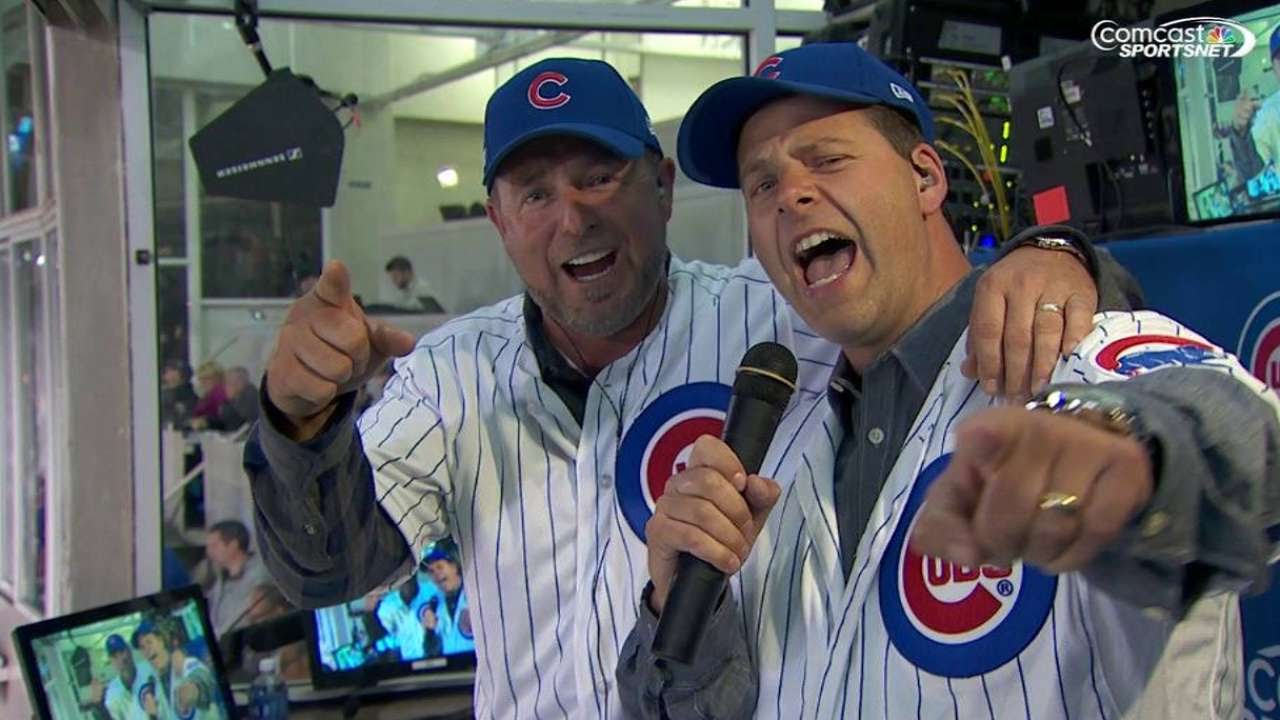 Millar and Rose sing during the stretch - YouTube