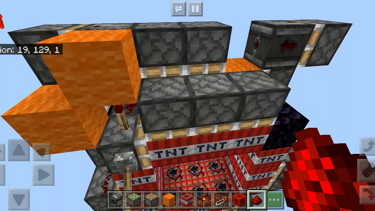 MCPE Smallest Possible 3x3 Vault TNT Proof Door By Soshi02 [Tutorial] - YouTube