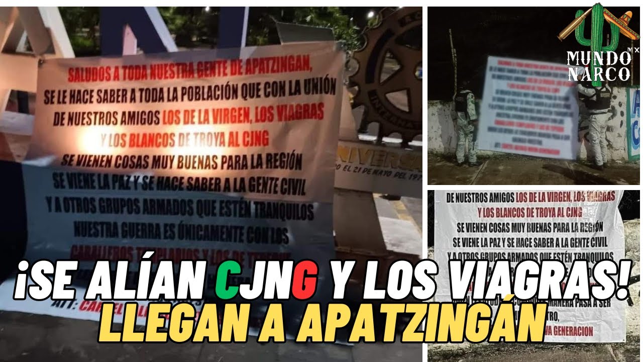"¡Alerta! CJNĠ y Los Viagras anuncian su unión y llegada a Apatzingán ...