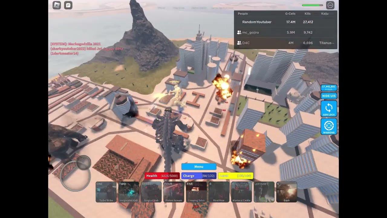 Mechagodzilla 2021 VS Jet Jaguar Beta - Roblox Kaiju Universe - YouTube