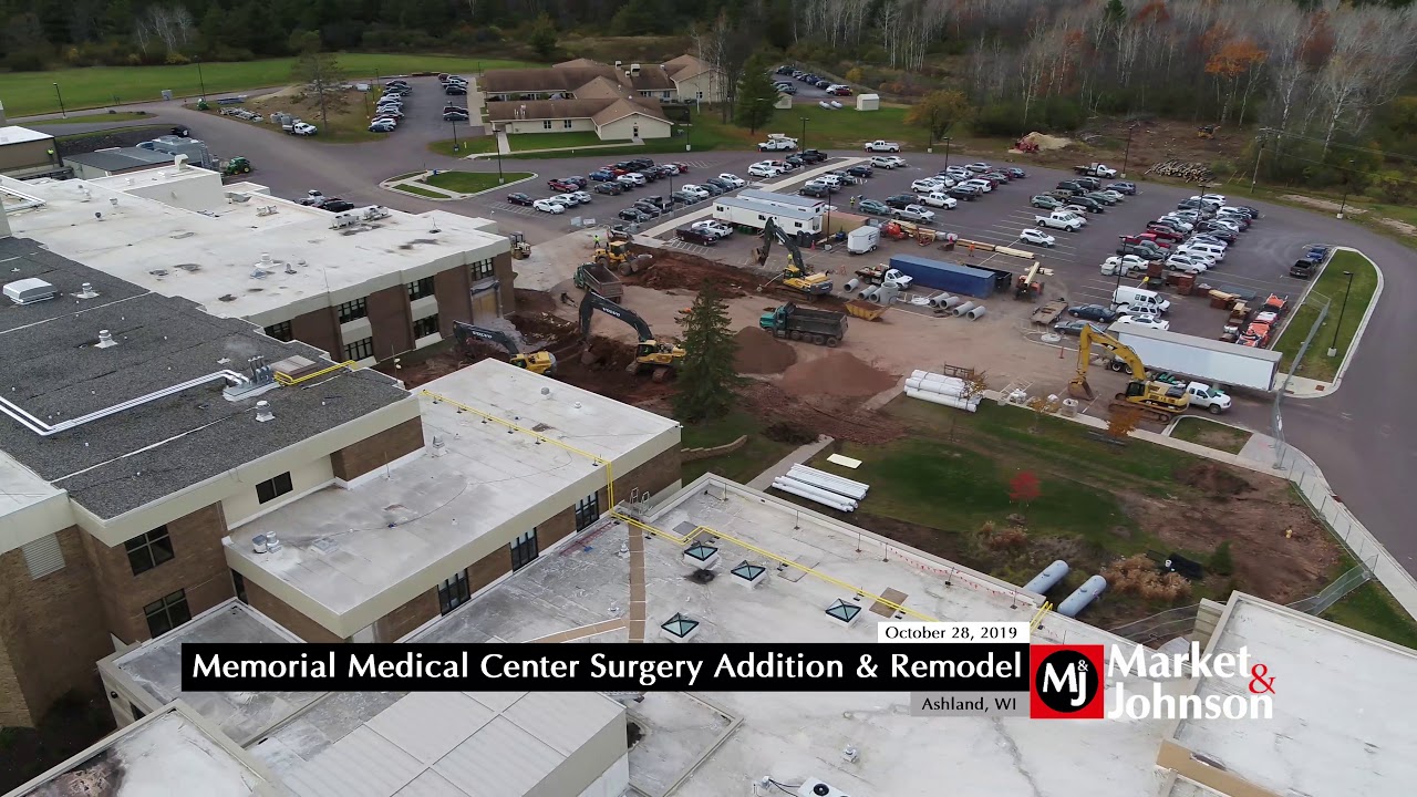Memorial Medical Center Surgery Addition & Remodel Aerial 10.28.19 ...
