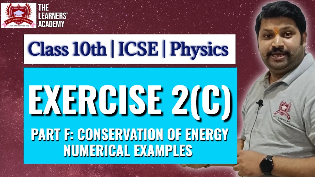 Exercise 2(C) | Work, Energy and Power | Solved Numerical Examples ...