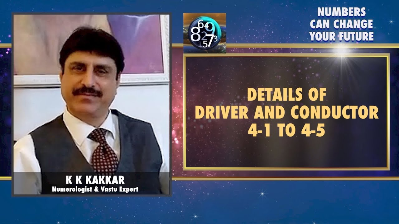 Details Of Driver And Conductor 4-1 To 4-5 I Numerology Numbers I ...