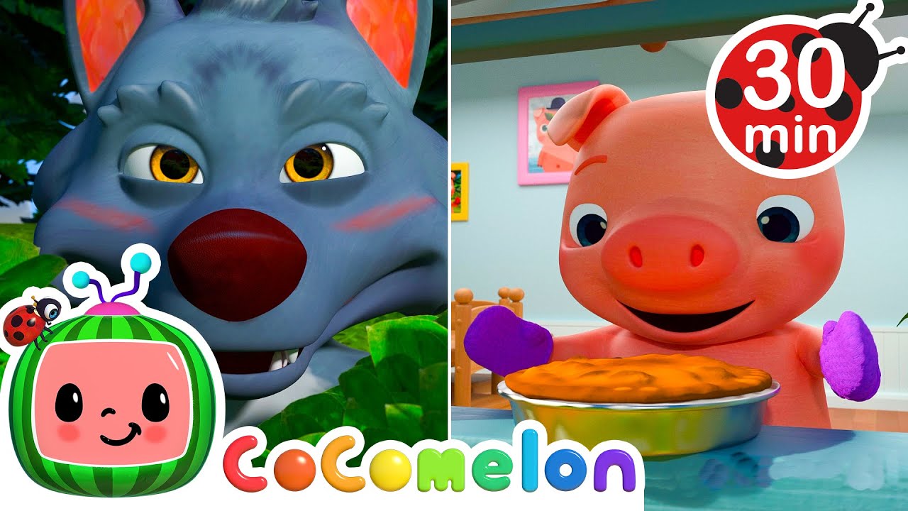 How Big Bad Wolf Stole the Pie | CoComelon Animal Time - Learning with ...