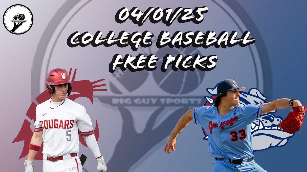 FREE College Baseball Picks 04/01/25 I 17-9 FREE PICKS STREAK - YouTube