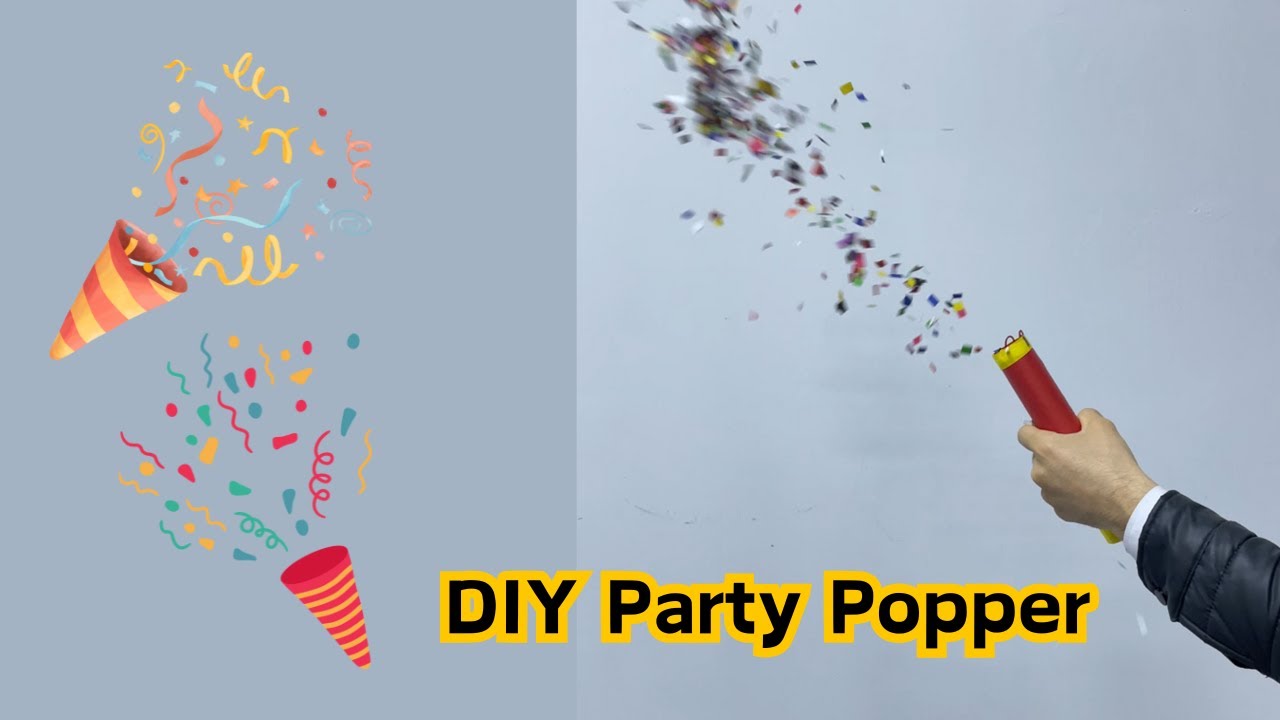Surprise your guests with DIY Confetti Popper! - YouTube