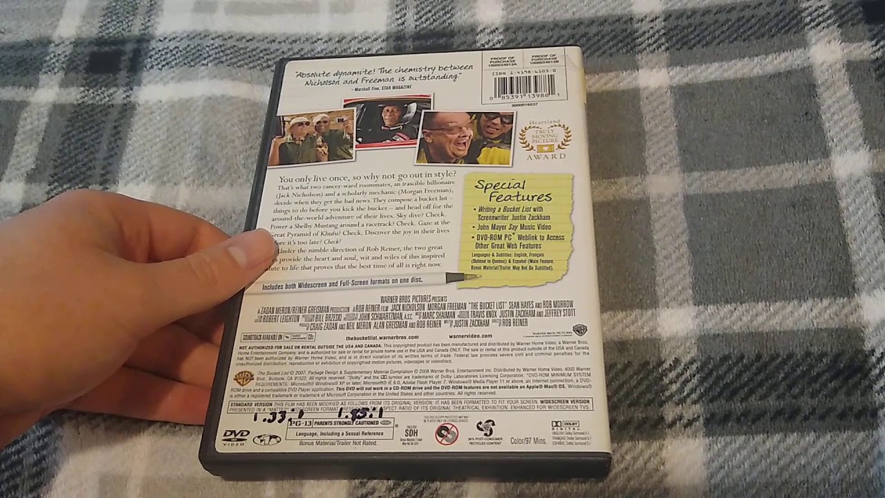 The Bucket List (2007): DVD Review - YouTube
