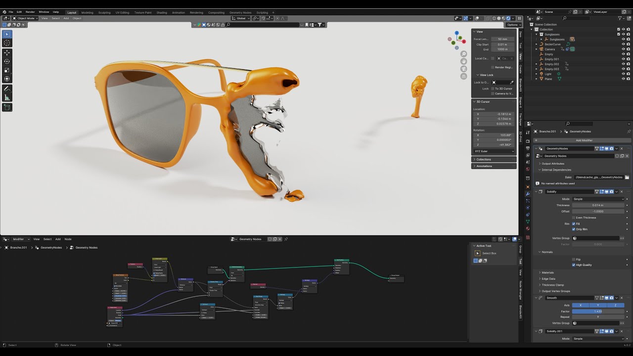 Motion Graphics | Blender Animation | Geometry Noding - YouTube
