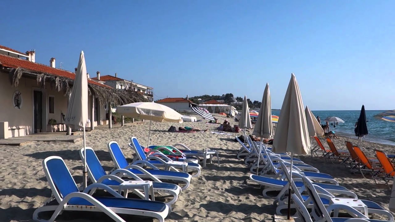 Fourkas Beach Kassandra Greece - YouTube