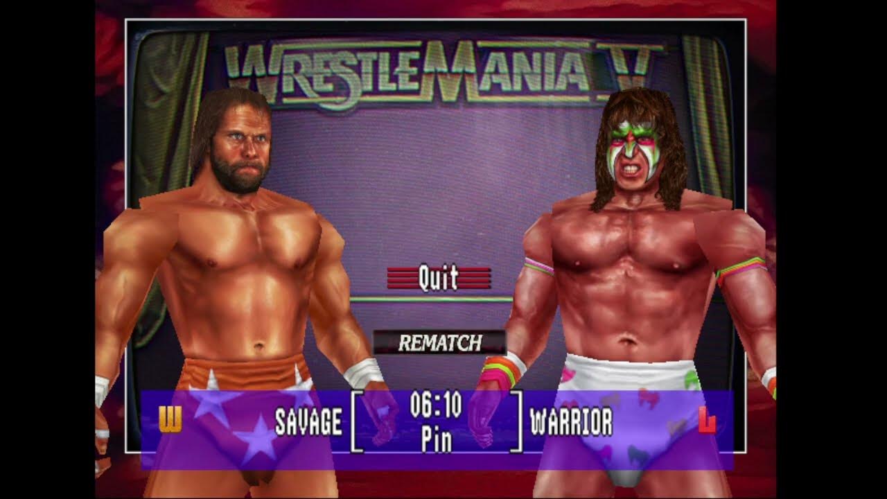 WWF Legends Challenge 64 No Mercy Mod RANDY MACHO MAN SAVAGE VS THE ULTIMATE WARRIOR - YouTube