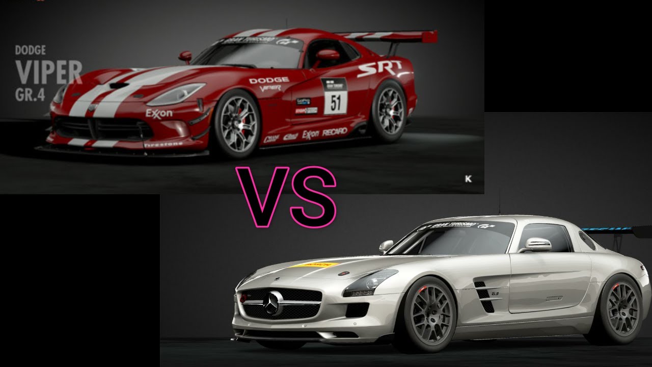 Dodge srt viper GR4 VS Mercedes sls amg GR4 #FAZE5 - YouTube