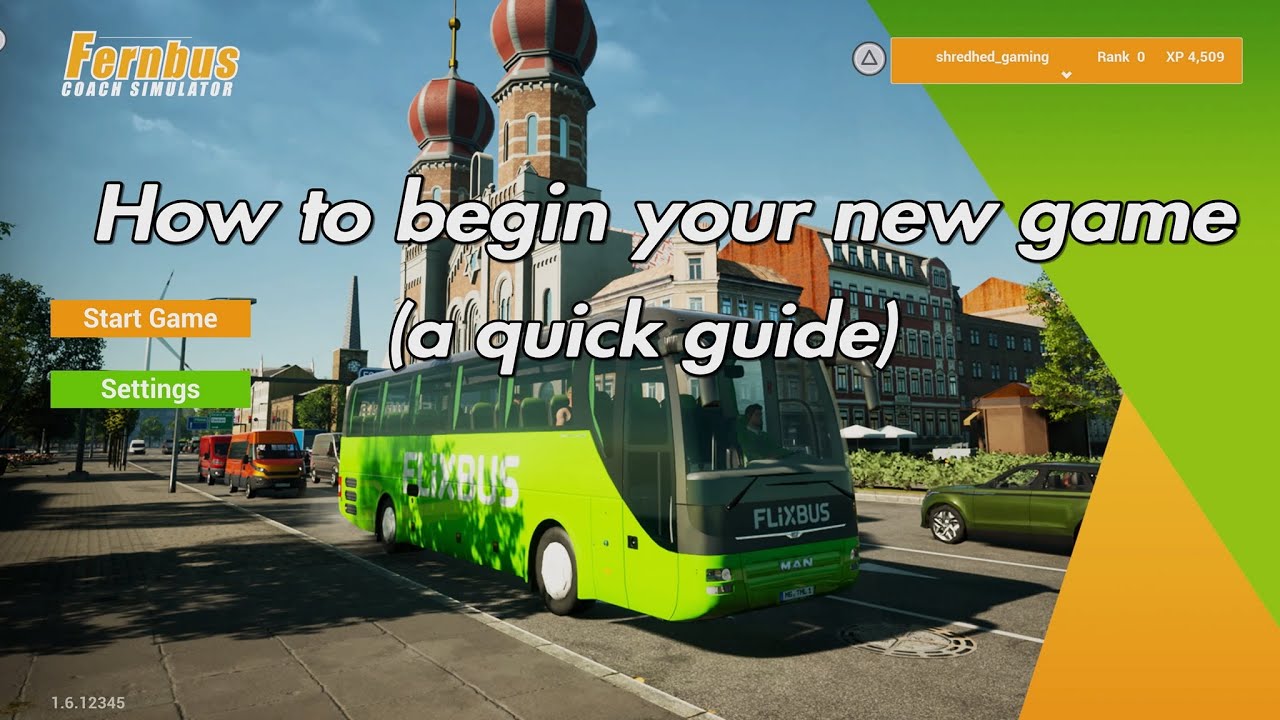 A quick guide on how to begin your new game | Fernbus Simulator PS5 ...