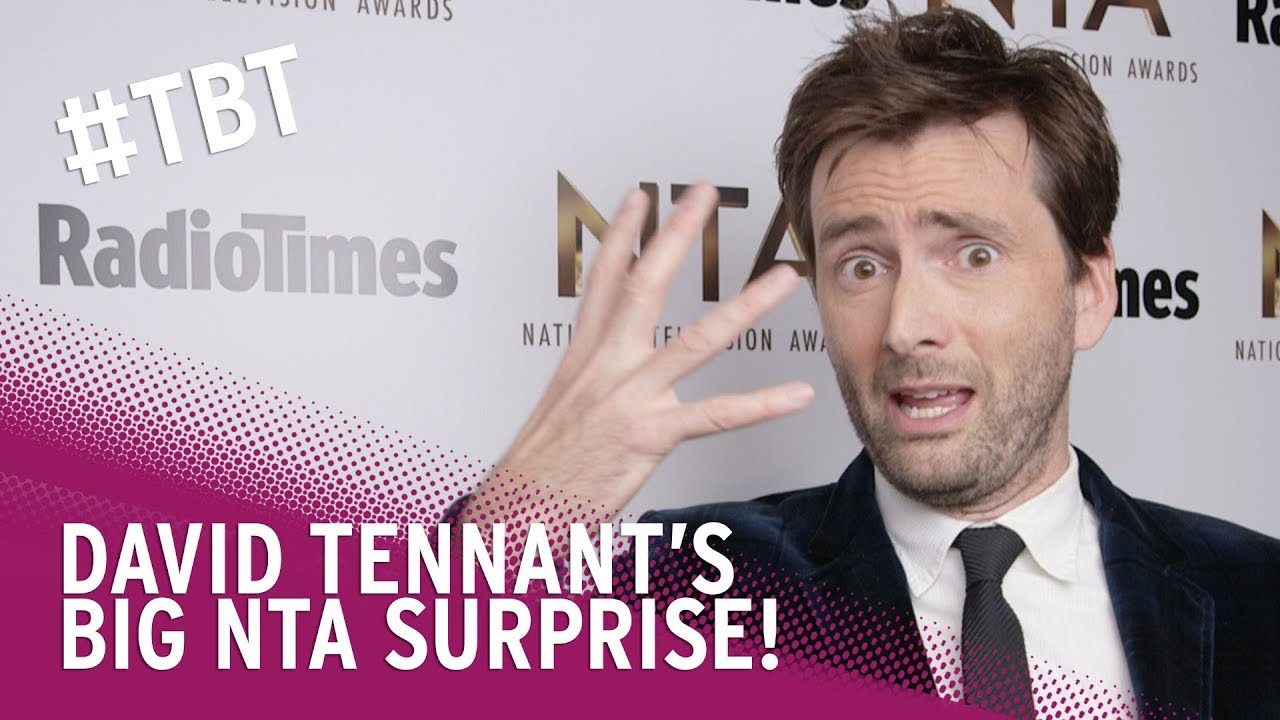 David Tennant Reacts to SHOCK NTA Win | Throwback Thursday - YouTube