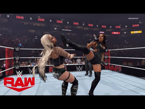 WWE 2K24 RAW JACY JANE VS LIV MORGAN - YouTube