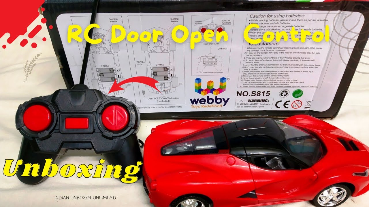 RC Racing Car Unboxing Testing & Review Video | Automatic Remote Door ...